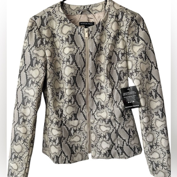 Boston Proper | Jackets & Coats | Boston Proper Faux Leather Jacket ...